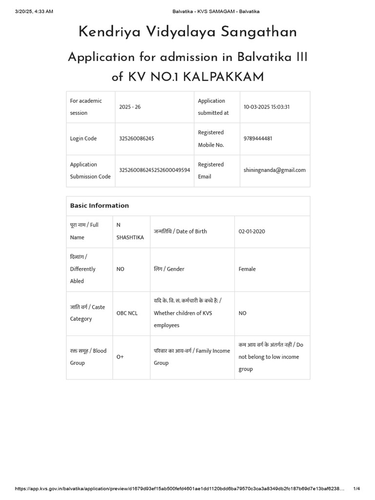 Balvatika - Kvs Samagam - Balvatika Shastika Nandakumar(Father) (2) | PDF
