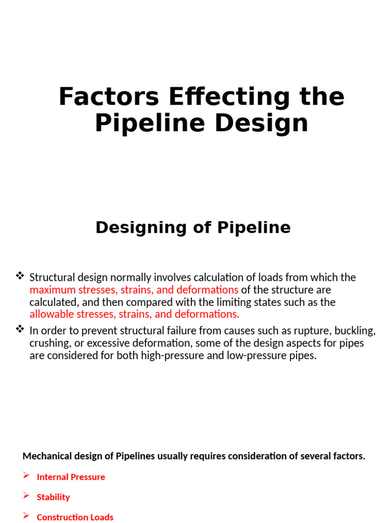 Pipeline Design Factors Explained | PDF | Viscosity | Reynolds Number