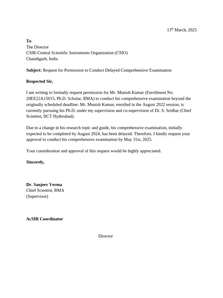 17.2.25 Comprehensive Letter | PDF