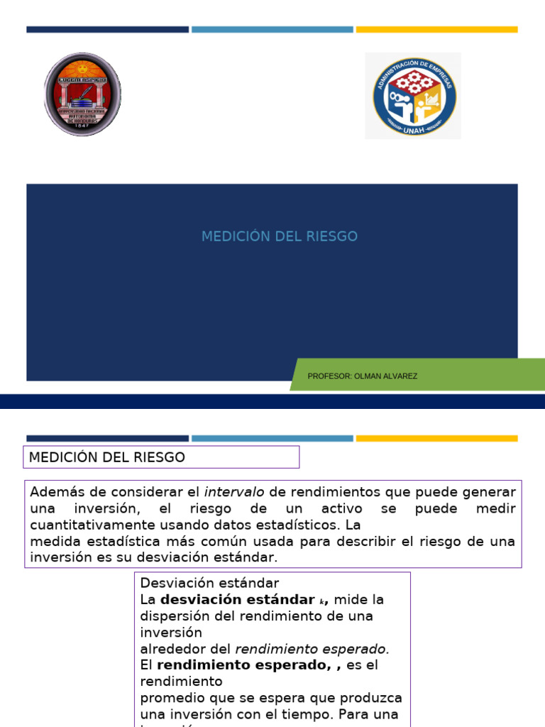 S11.1 Medicion Del Riesgo | PDF