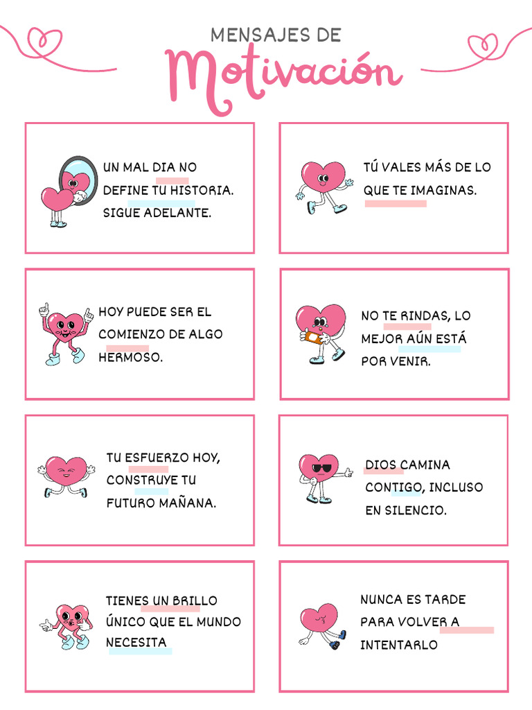 Tarjetas de Motivacion | PDF