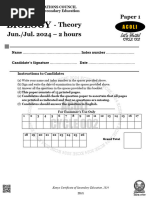 S.5 Biology Scenario Questions 2025 | PDF | Nutrients | Nutrition