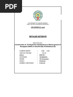 Detailed Estimate of CC Road | PDF
