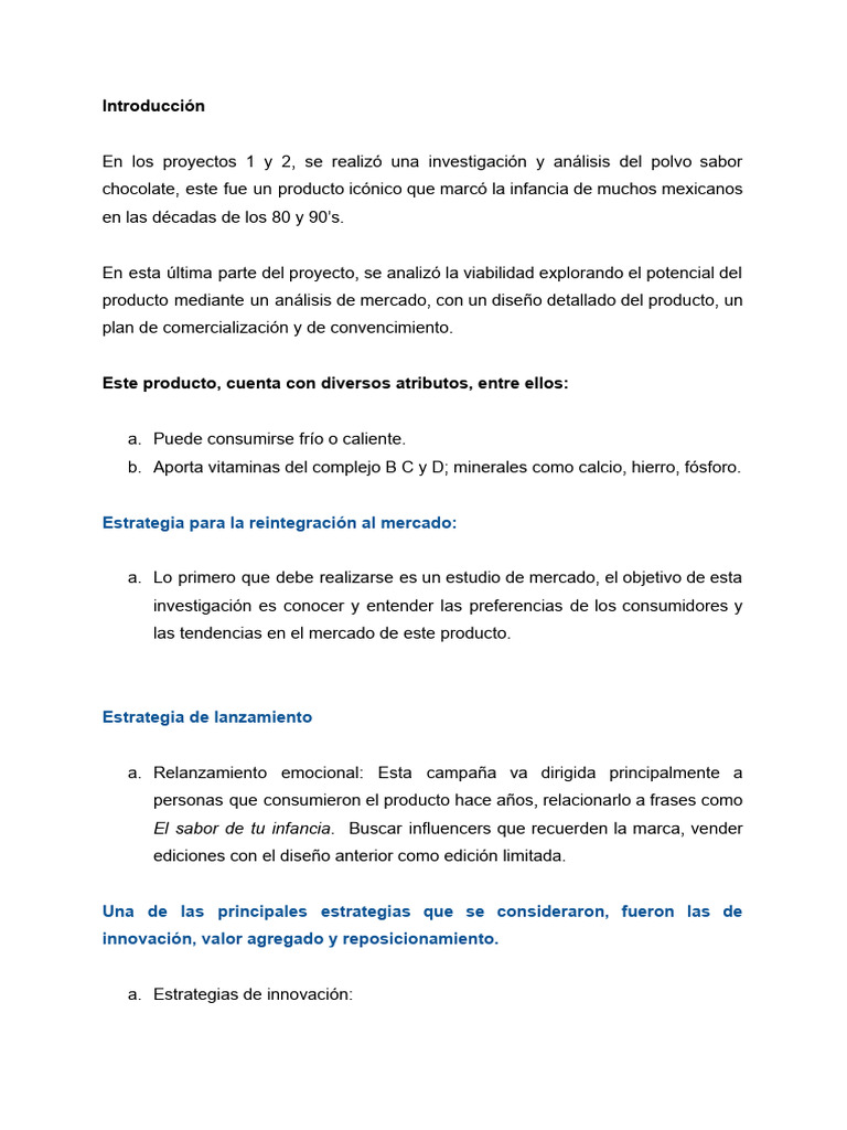 Gdip U3 Ea | PDF | Producto (Negocio) | Azúcar