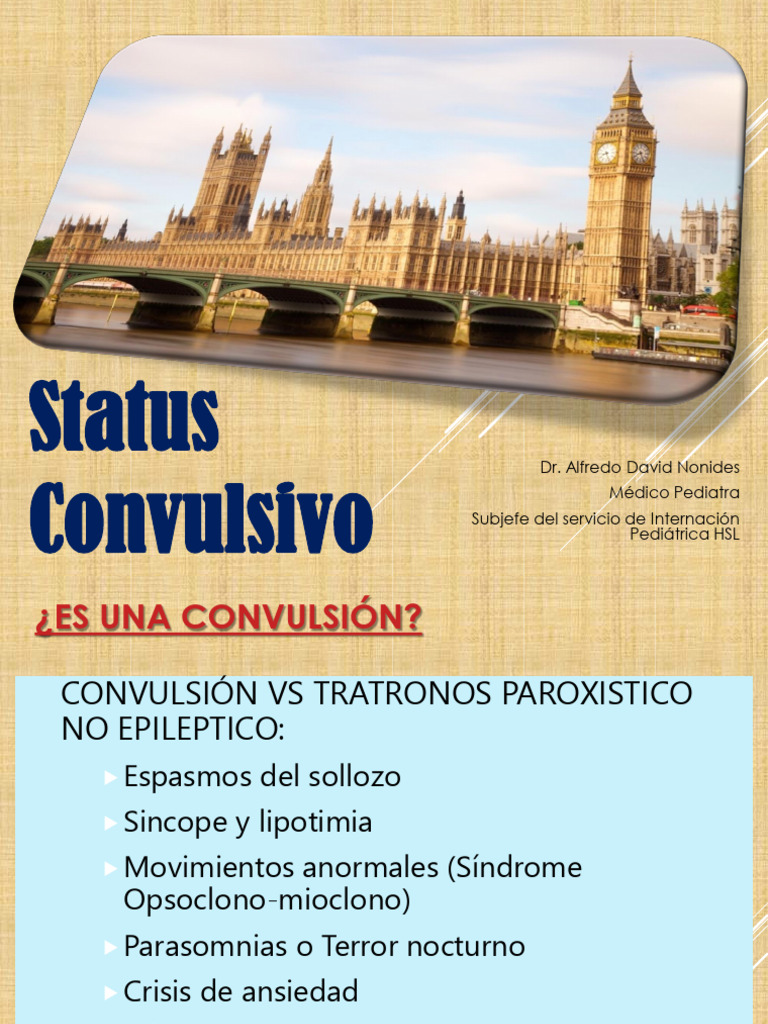 Status Convulsivo Clase | PDF | Epilepsia | Enfermedades y trastornos