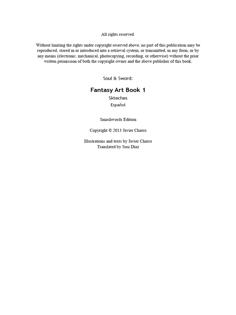 Soul & Sword: Fantasy Art Book 1 | PDF
