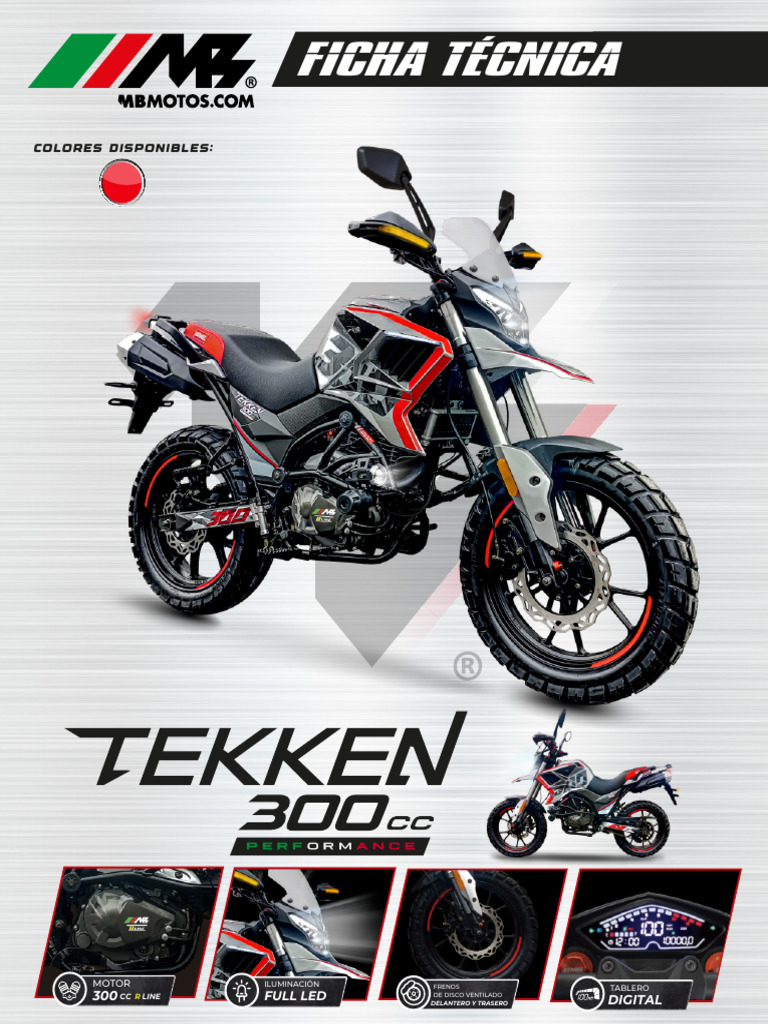 Fichas Tecnicas - TEKKEN 300 - 2024 25 1 | PDF