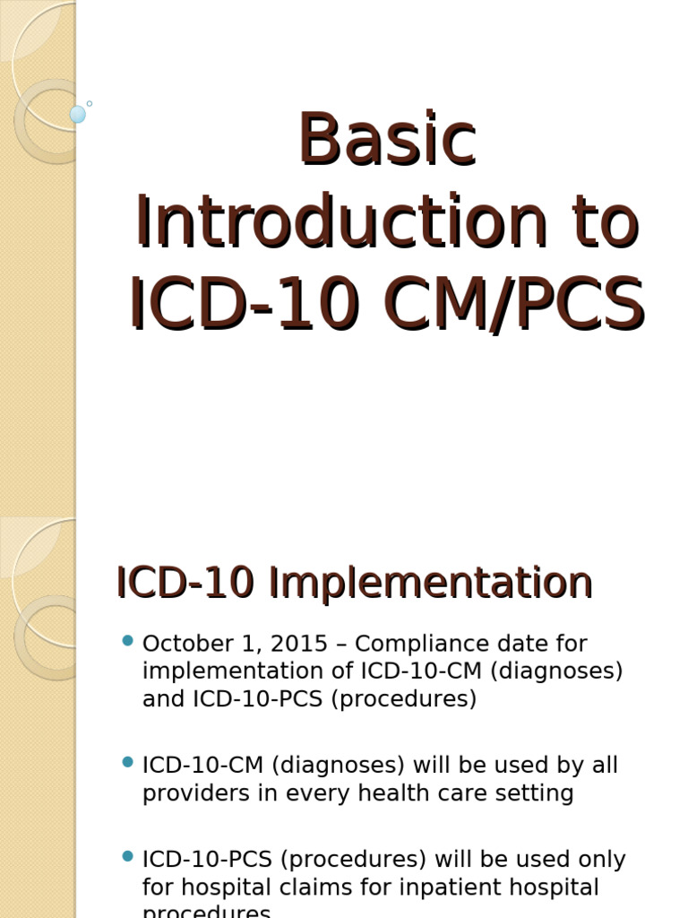 Introduction To ICD-10 4.23.15 | PDF | Medical Diagnosis | Medicine