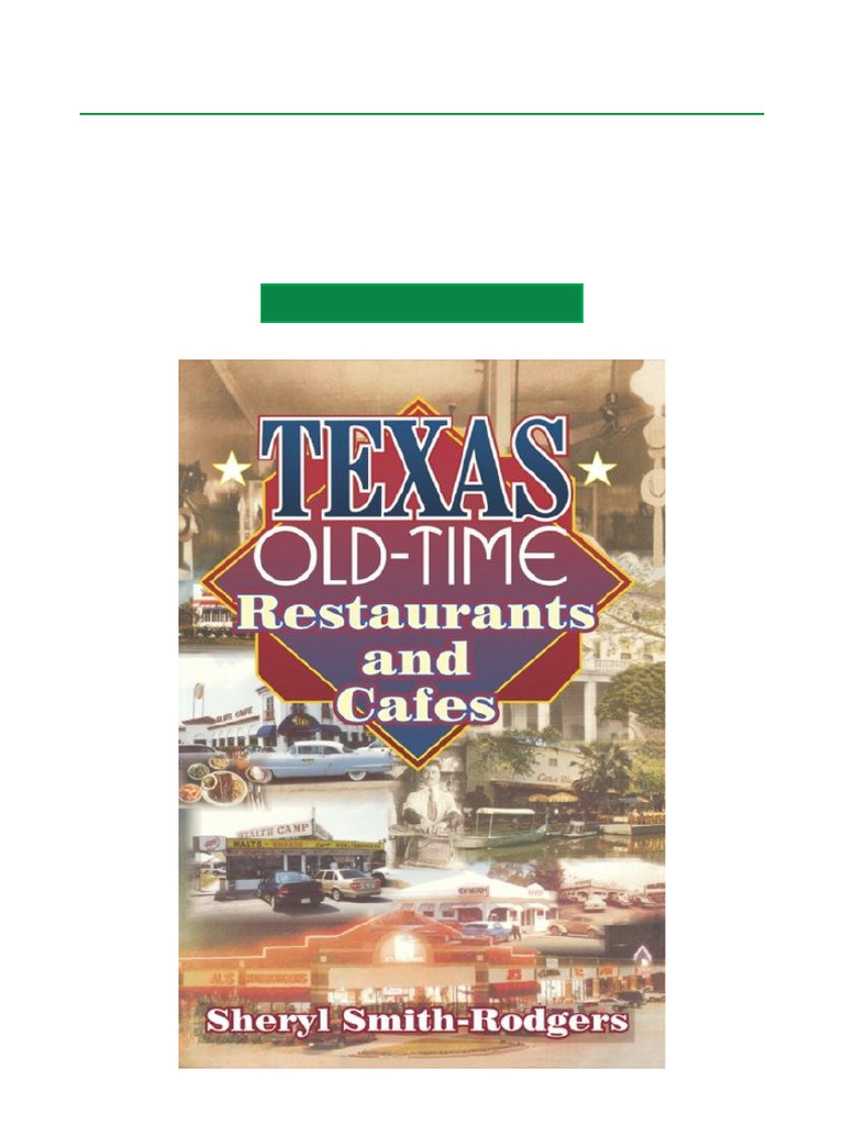 Texas Old Time Dining Guide | PDF