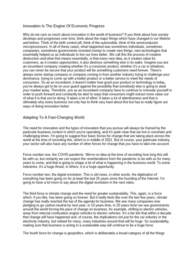 Innovation Through Design Thinking | PDF