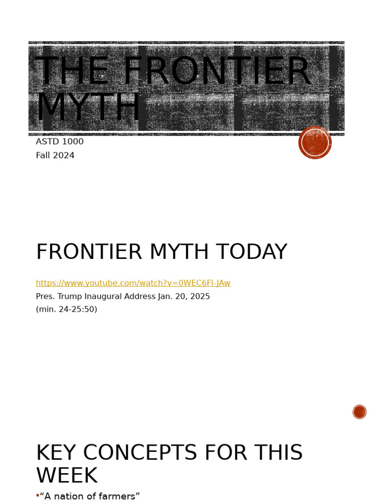 WK 3 - The Frontier Myth-1 | PDF | Frontier