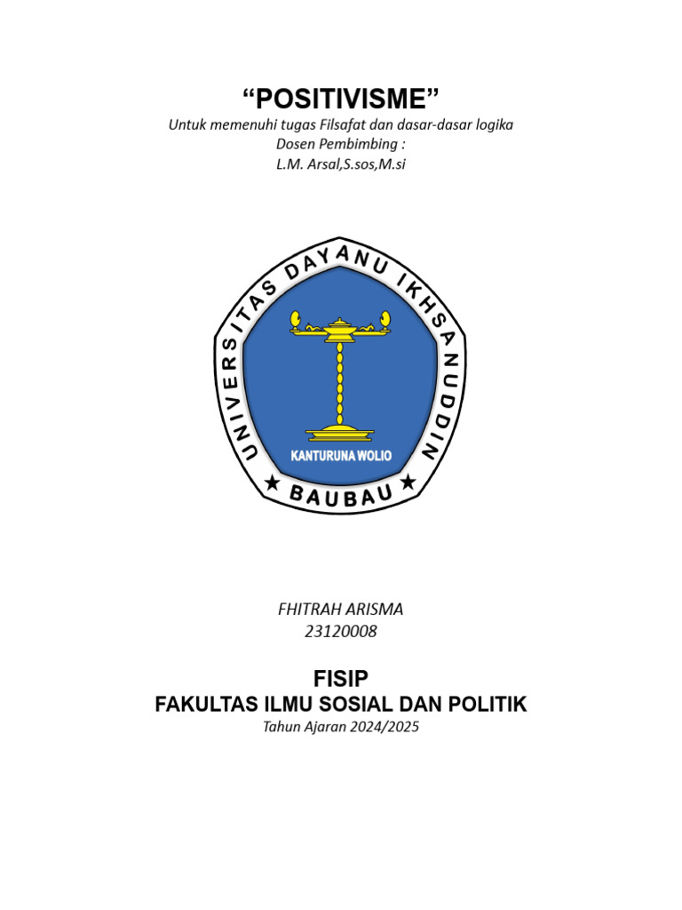 Sejarah dan Ciri Positivisme Filsafat | PDF