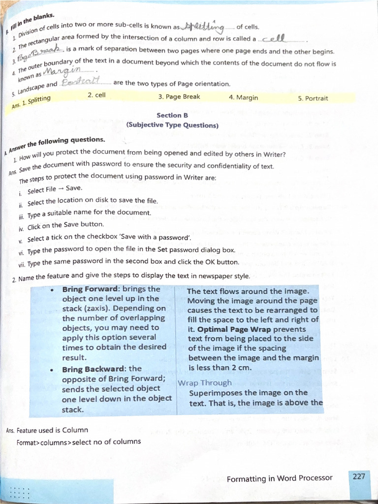 Ch4 Part B Information Technology For Class 9 | PDF