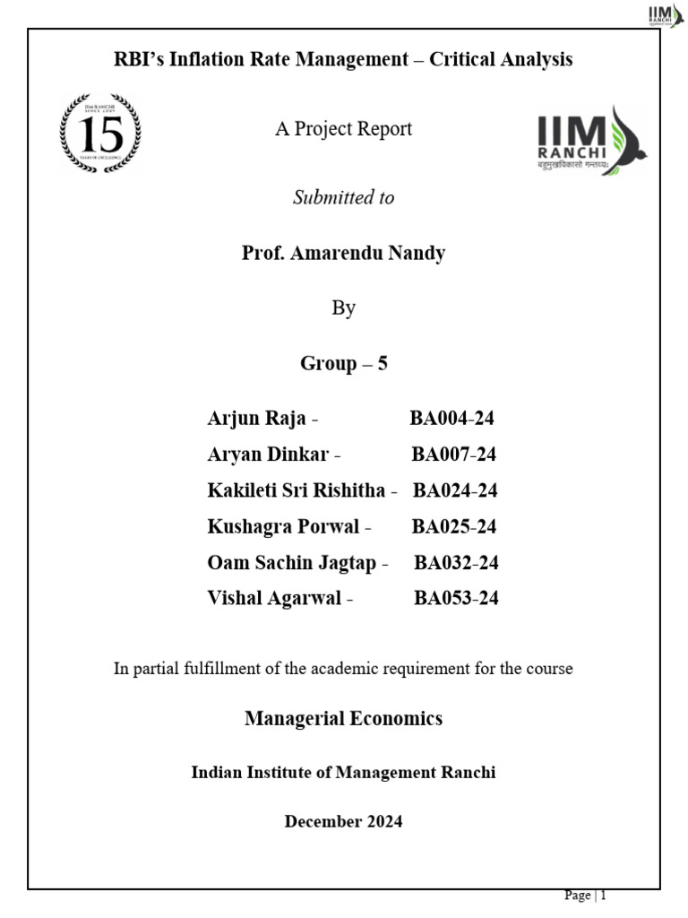 RBI Inflation Management Analysis | PDF | Inflation | Monetary Policy