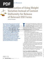 USP NF+〈905〉+Uniformity+of+Dosage+Units | PDF | Tablet (Pharmacy ...