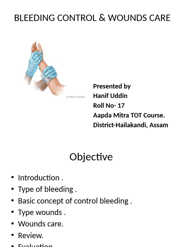 Bleeding Control and Wound Care | PDF