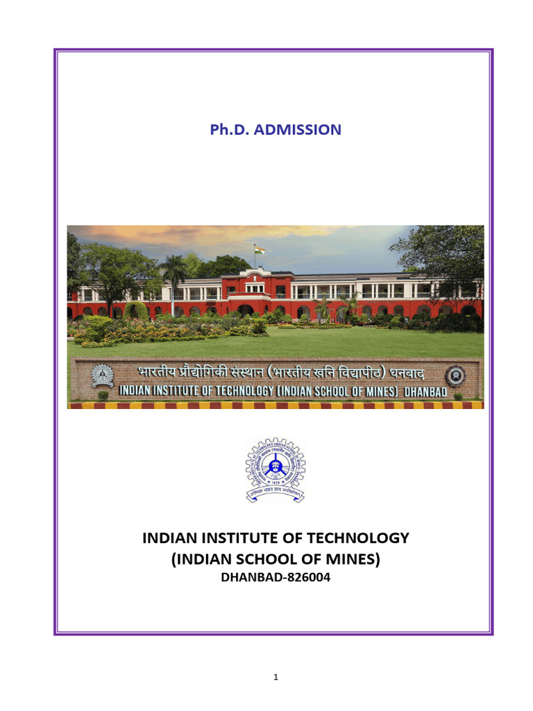 Information Brochure - PHD Regular 2025-26 Revised On 20.03.2025 | PDF | Engineering | Doctor Of ...