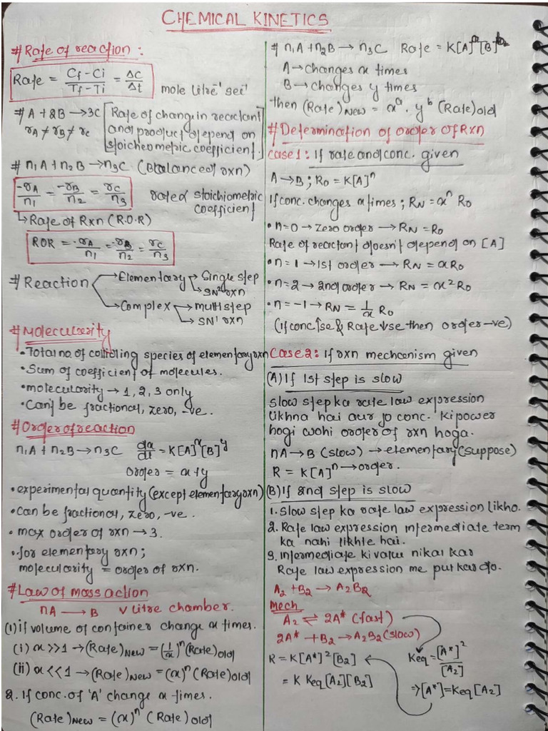Chemical Kinetic | PDF