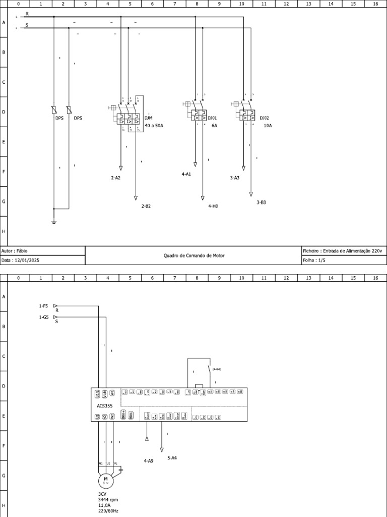 Diagrama Partida Monofasica Por Inversor | PDF