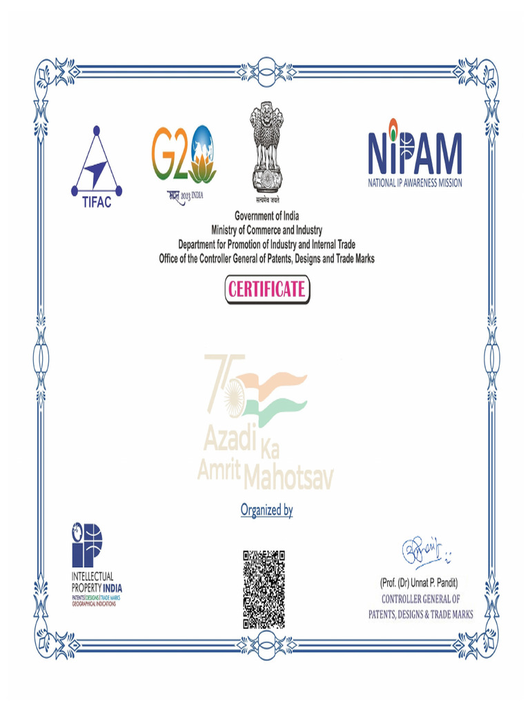 Ipr Event Certificate | PDF