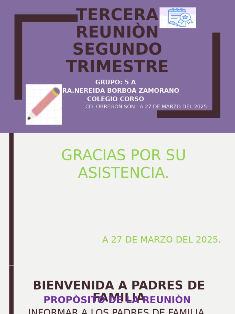 Presentacion Reuniòn 2do Trimestre | PDF