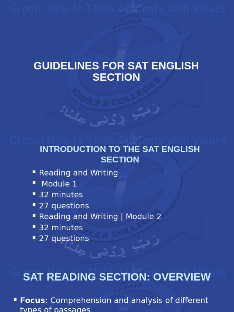 SAT English Section Study Guide | PDF | Punctuation | Photosynthesis