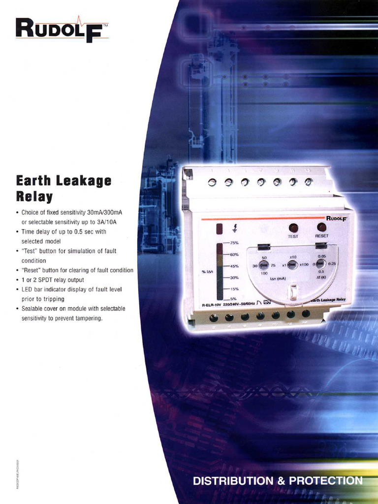 Earth Leakage Relay | PDF