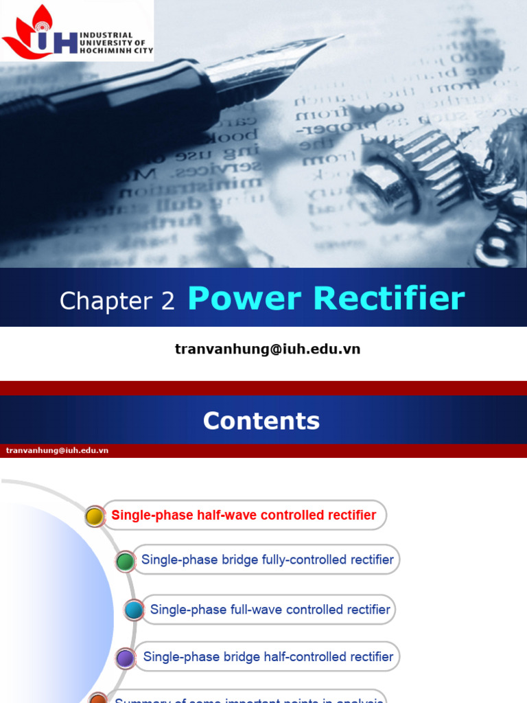 03 - Chapter 2 - Single-Phase Controlled Rectifiers I - 250109 - 064736 | PDF | Rectifier ...