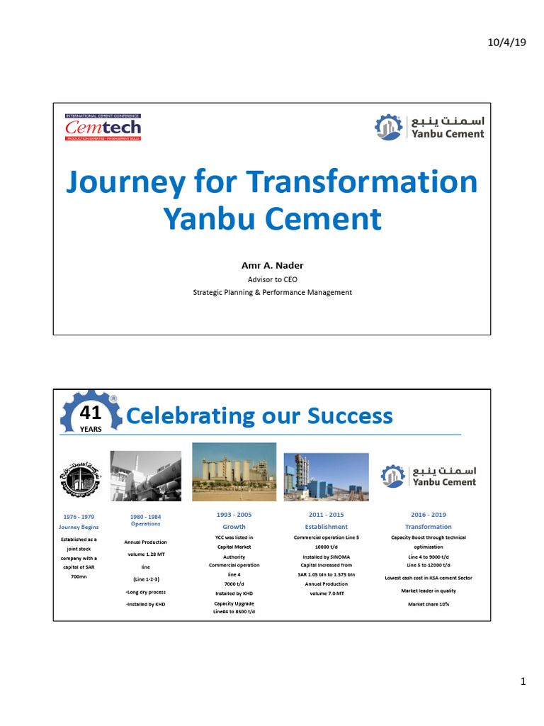 16.00 Amr Nader - Yanbu Cement | PDF