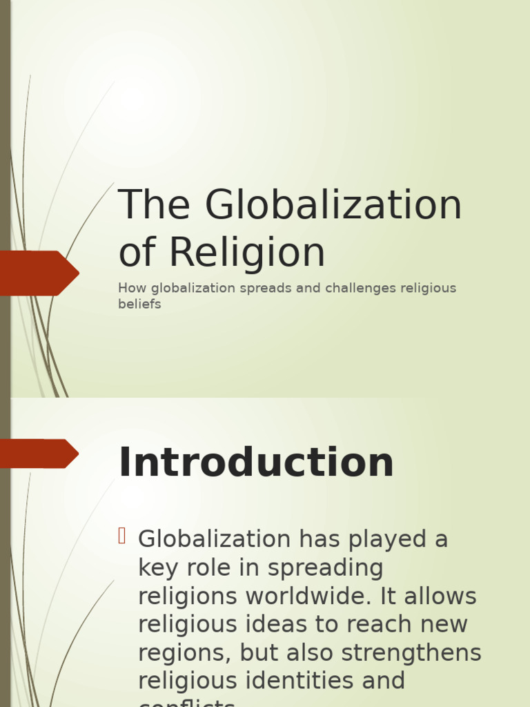 Globalization's Impact on Religion | PDF | Globalization | Political ...