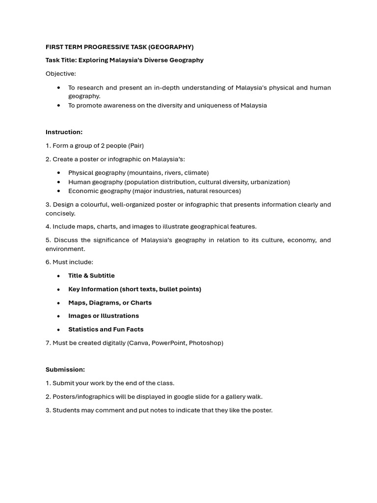 FIRST TERM PROGRESSIVE TASK Y7 | PDF