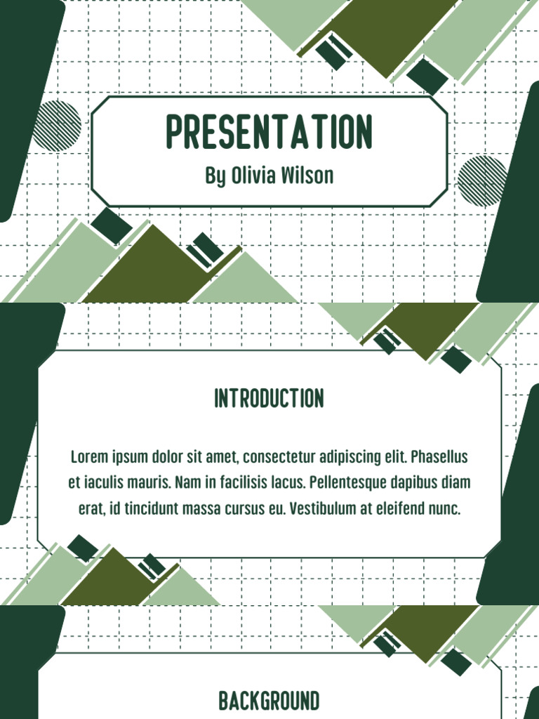 Green And White Geometric Project Presentaion | PDF