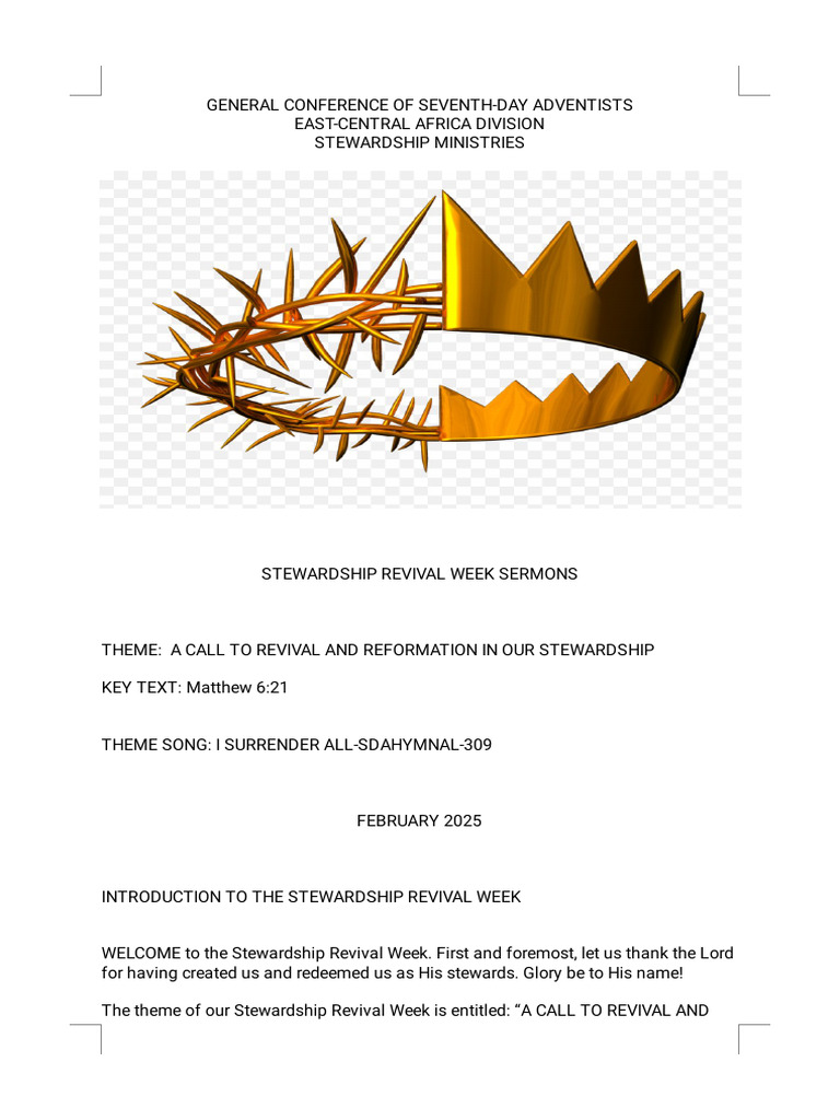 2025 STEWARDSHIP REVIVAL WEEK - SERMONS ORIGINAL VERSION 1-English ...