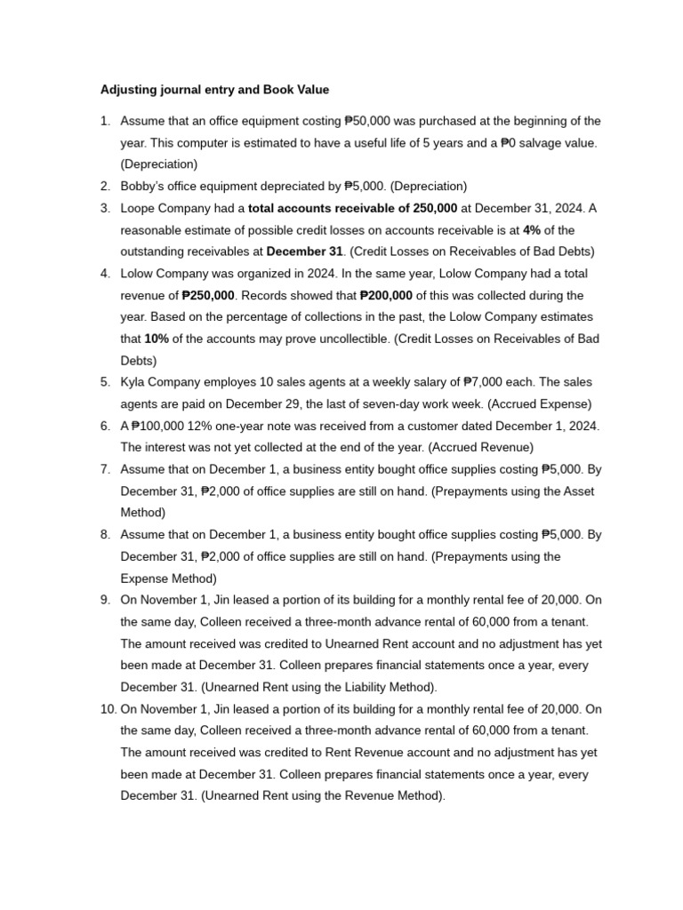 Adjusting-journal-entry | PDF