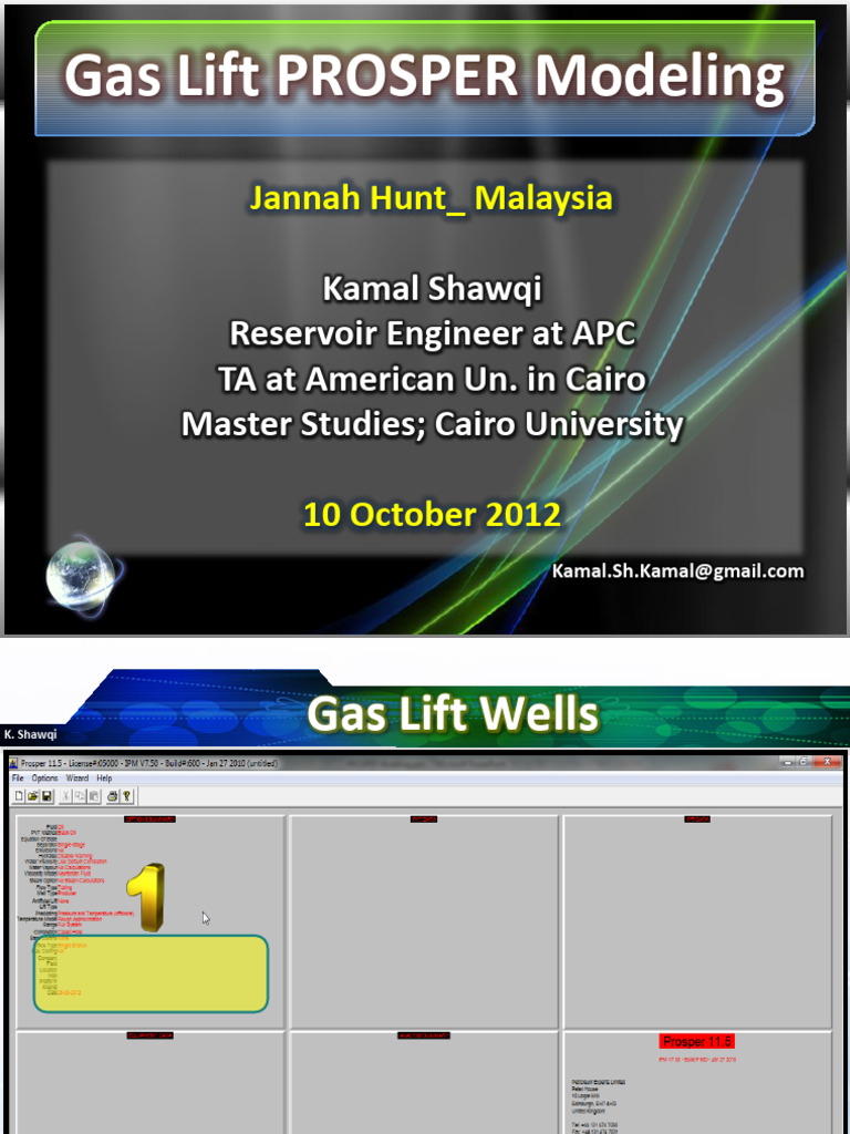 Gas Lift Modeling with PROSPER | PDF