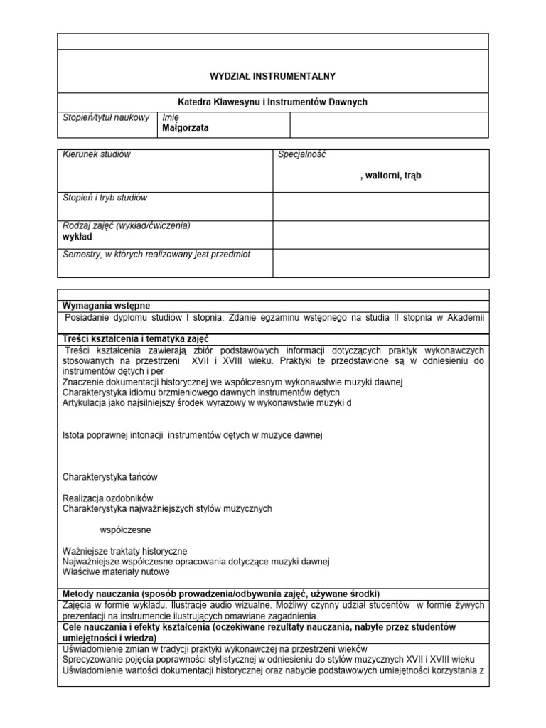 6.5 Zagadnienia Wyk. Muz. Dawnej Flet Traverso II | PDF