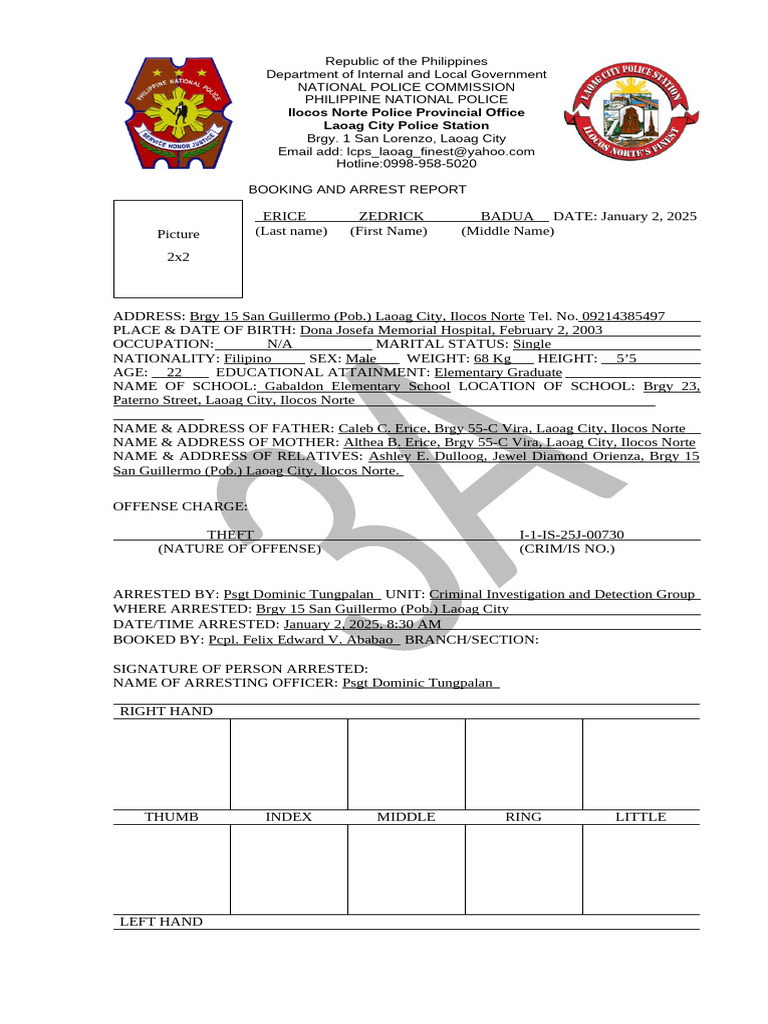Booking Sheet Procedure | PDF