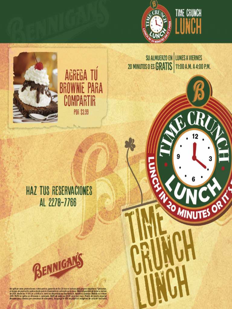 Menu Time Crunch Lunch | PDF