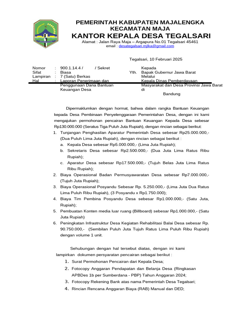 Proposal Bankeu 2025 | PDF