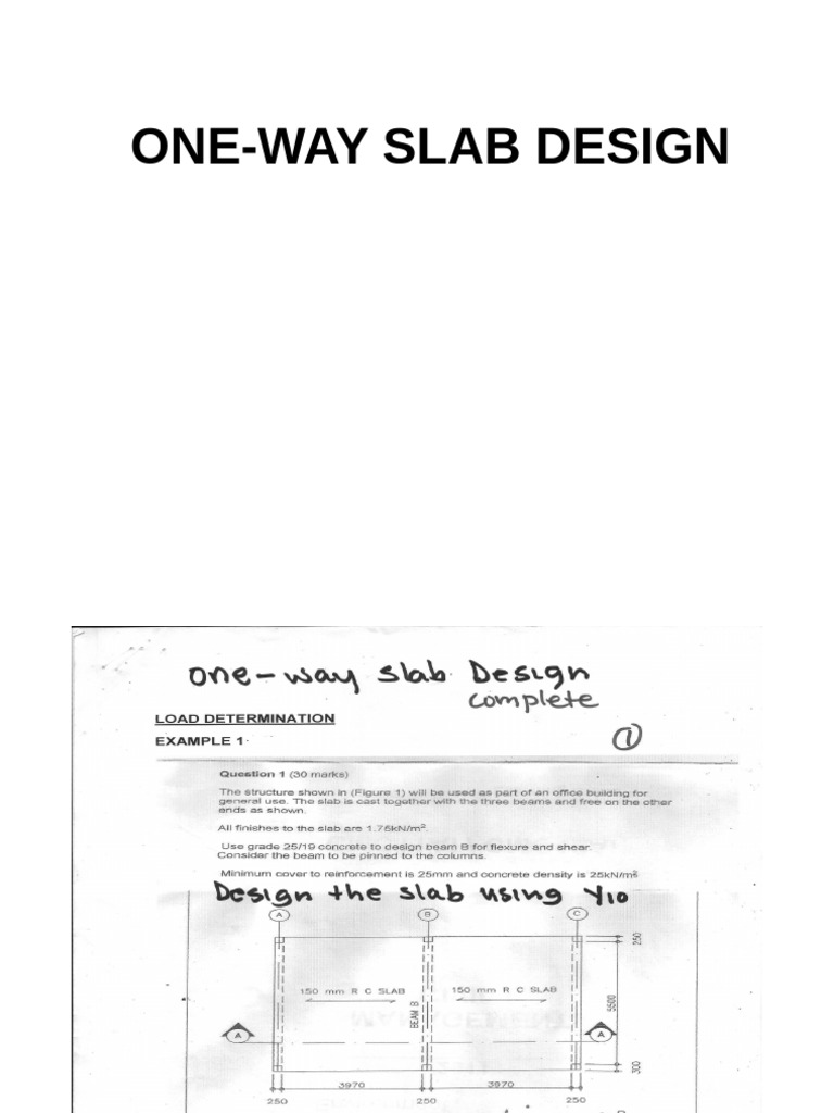 One-Way Slab Design | PDF