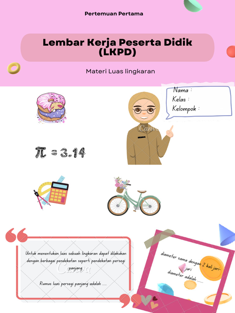 LKPD PPG MTK Bab Lingkaran Kelas VII | PDF