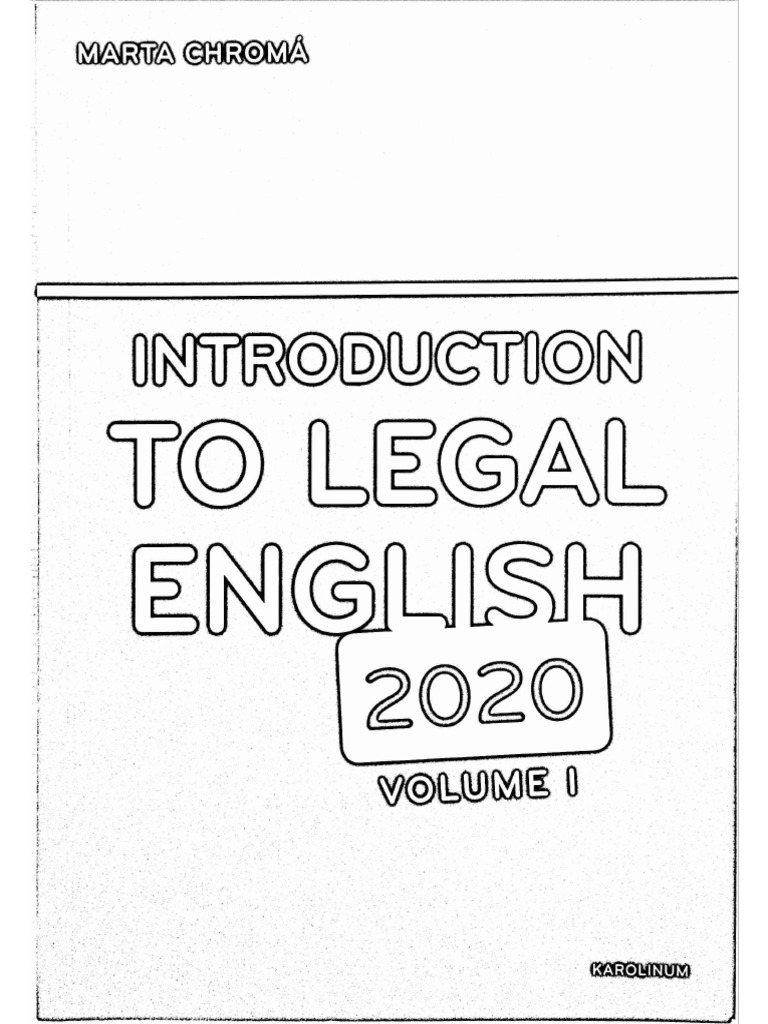 Chroma - Unit 1 - Introduction To Legal English 2020 | PDF