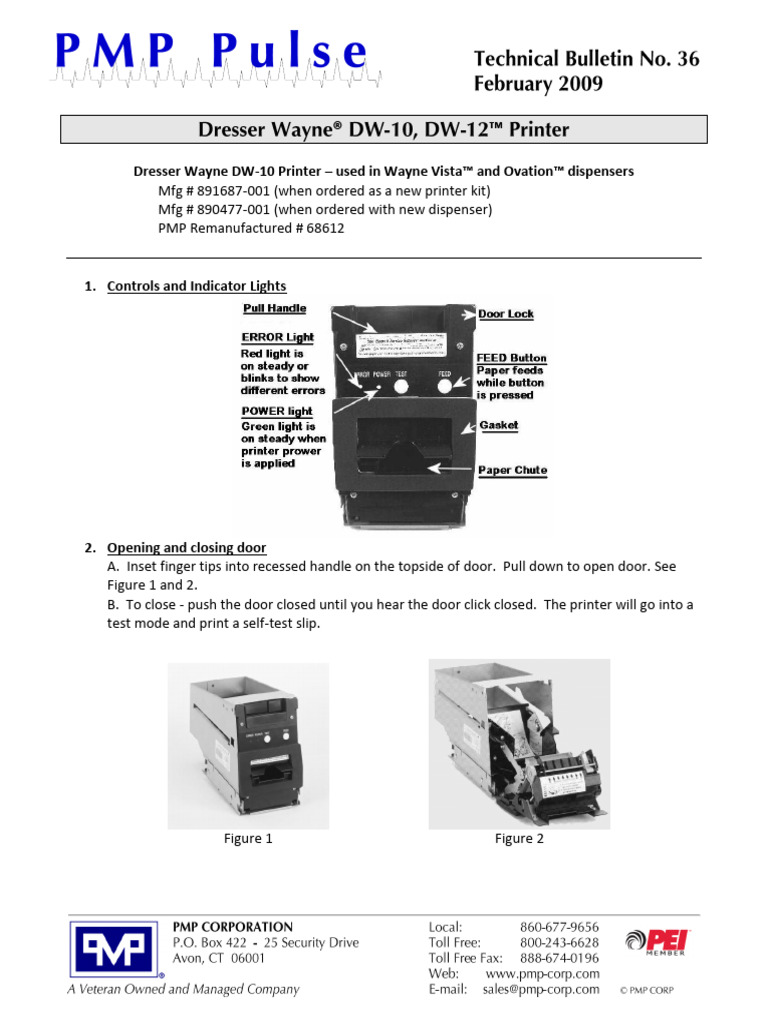 36 Dresser Wayne DW 10 Printer Instructions Updated 5 2 17 | PDF ...