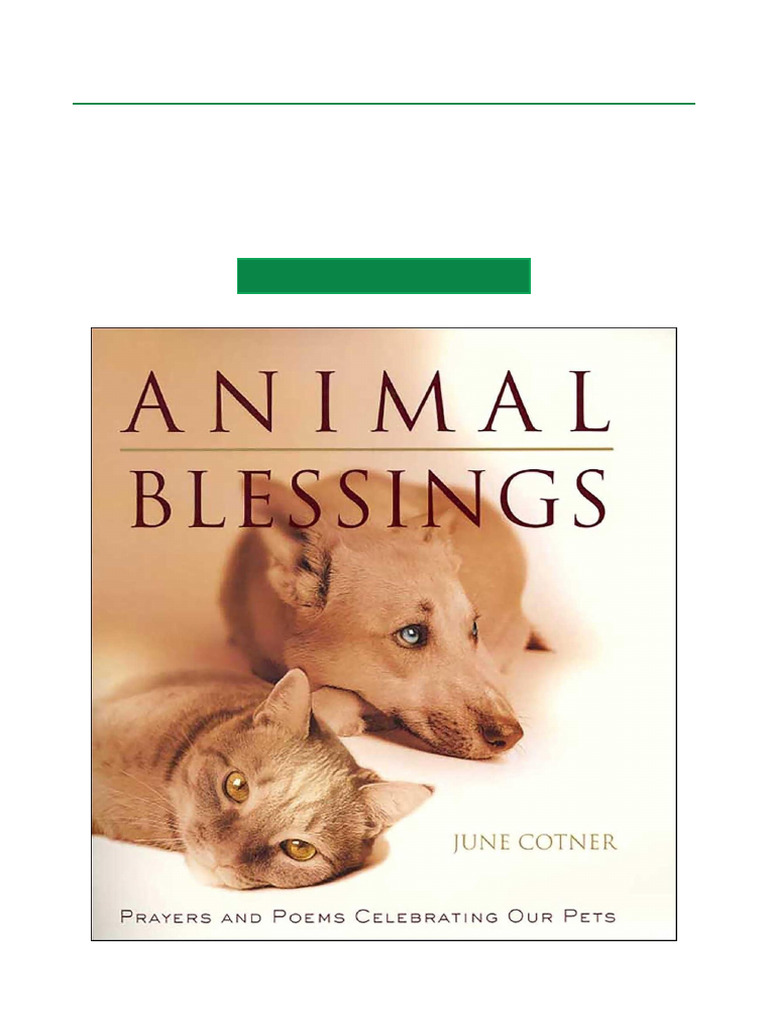 Animal Blessings Prayers and Poems Celebrating Our Pets Digital PDF ...