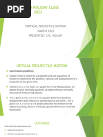 Understanding Vertical Projectile Motion | PDF | Acceleration | Force