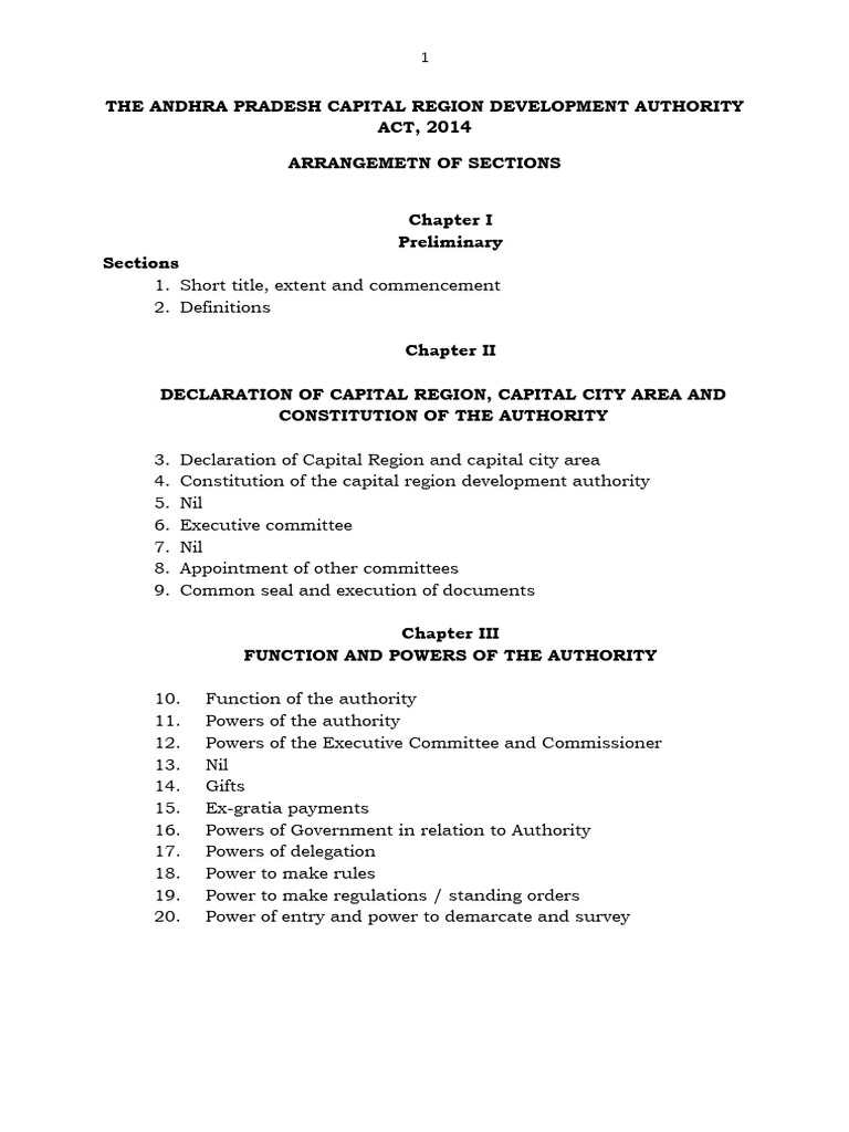 THE ANDHRA PRADESH CAPITAL REGION DEVELOPMENT AUTHORITY | PDF | Committee | Building
