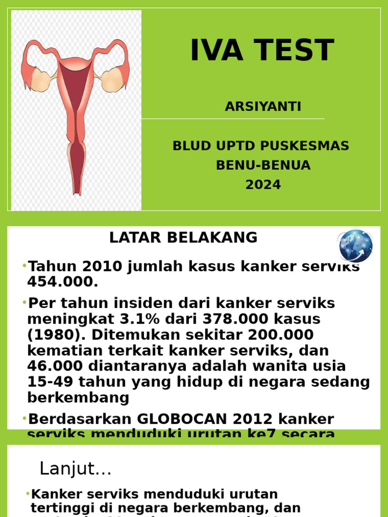 Panduan IVA Test untuk Skrining Kanker Serviks | PDF