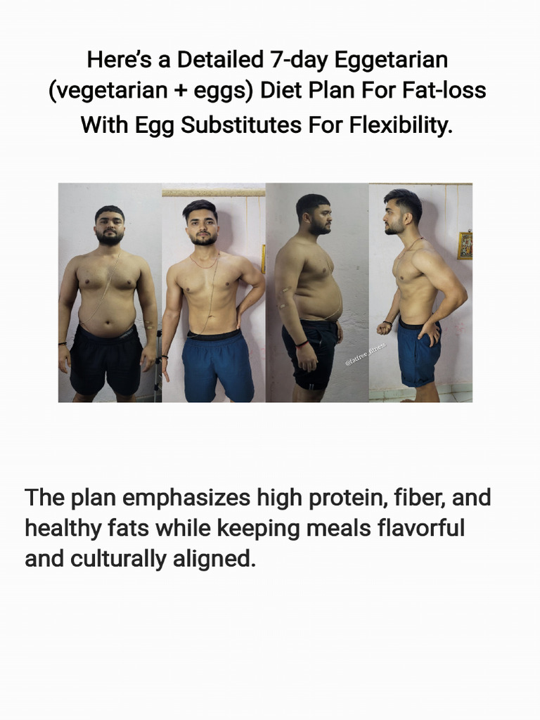 Eggetarian (Vegetarian + Eggs) Nutrition Plan | PDF