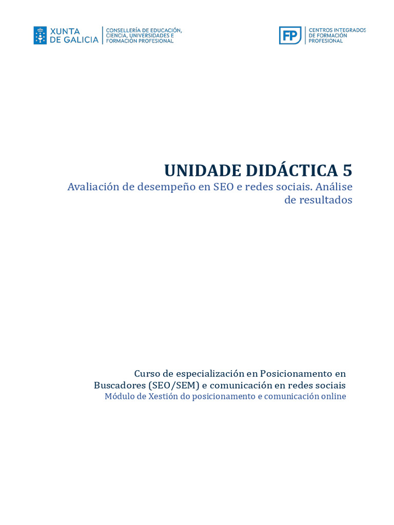 UD5 - Xestión Do Posicionamento | PDF