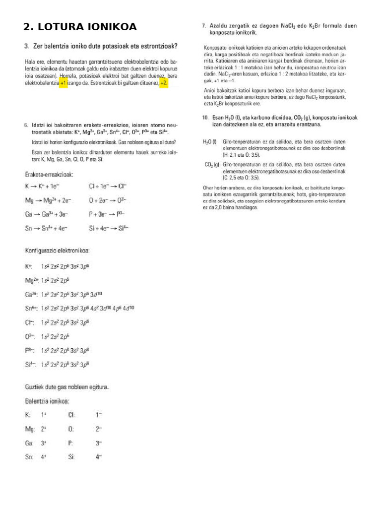 Lotura Ionikoa | PDF